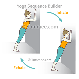 Forearm Plank Pose Push Ups Wall Yoga(Phalakasana Ii Push Ups Wall ...