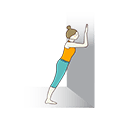 Forearm Plank Pose Wall Alternate Legs Lift Flow (Phalakasana Ii Wall ...