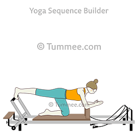 Forearm Table Top Pose One Leg Extended Pilates Reformer (Bahu ...