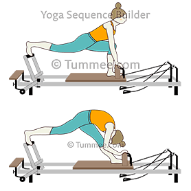 Front Split Exercise Variation Pilates Reformer Yoga| Yoga Sequences ...