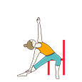 Gate Pose Forearm Chair (Parighasana Bahu Chair) Levelup-Poses | Tummee.com