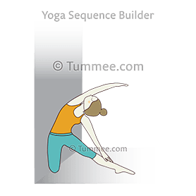 Posture de la porte contre le mur (Parighasana Kati Wall) - Postures ...