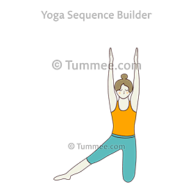 Gate Pose Prep Bras étendus vers le haut (Parighasana Prep Utthita ...