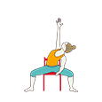 Gate Pose On Chair Yoga (Parighasana On Chair) | Yoga Sequences ...