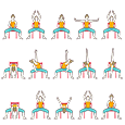 Chair Moon Salutation Sequence Yoga (Chair Chandra Namaskar) | Yoga ...
