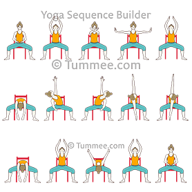 Silla sentada con secuencia de yoga Golden Seed (Silla Swarna Beeja ...