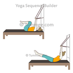 Half Boat Exercise Pilates Reformer Tower Levelup-Poses | Tummee.com