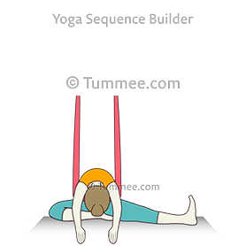 Half Butterfly Pose Chest Aerial Yoga(Ardha Baddha Konasana Vaksha ...