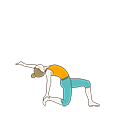 Camel Pose Variation One Leg In Front Yoga (Ustrasana Variation One Leg ...
