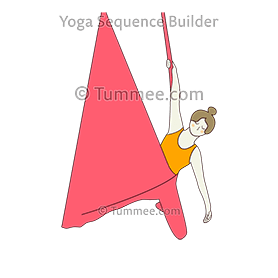 Half Circle Pose Aerial Yoga(Ardha Mandalasana Aerial)| Yoga Sequences ...