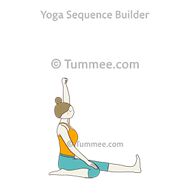 Half Hero Pose One Arm Up (Ardha Virasana Eka Hasta Upari) Variations ...