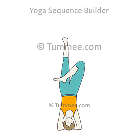 Half Lotus Headstand Pose (Ardha Baddha Sirsasana) Relaxing-Poses ...