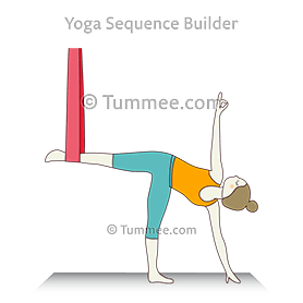 Half Moon Pose Ankle Aerial (Ardha Chandrasana Gulpha Aerial ...