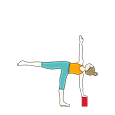 Half Moon Pose Block Wall (Ardha Chandrasana Block Wall) Benefits ...