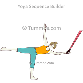 Half Moon Pose Hand Trx Trapeze Aerial (Ardha Chandrasana Hasta Trx ...