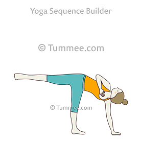 Half Moon Pose Top Hand Heart (Ardha Chandrasana Top Hasta Heart ...