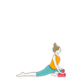 Half Pigeon Pose Hip Block Yoga (Ardha Kapotasana Kati Block) | Yoga ...