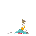 Half Pigeon Pose Hip Bolster (Ardha Kapotasana Kati Bolster ...