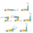 Half Plough Pose Roll Over Wide Legs Flow Yoga (Ardha Halasana Roll ...