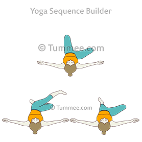 Half Reclining Bound Angle Pose Leg Extention Revolved Abdomen Pose ...