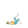Half Reverse Pigeon Pose Variation Foot Block (Ardha Viparita ...