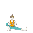 Revolved Half Squat Pose Head To Knee Yoga (Skandasana Parivrtta Janu ...