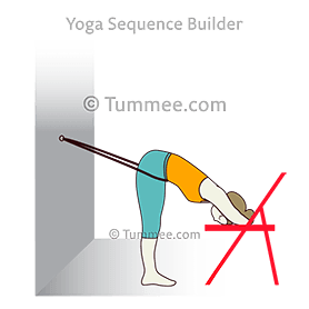 Half Standing Forward Bend Pose Hips Ropes Head Elbows Chair Yoga ...