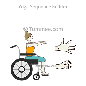 Hand Clenches Wheelchair Yoga| Yoga Sequences, Benefits, Variations ...