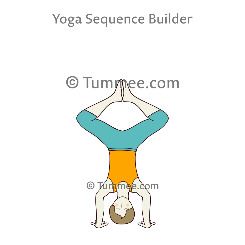 Headstand Pose Ii Bound Angle Legs (Sirsasana Ii Baddha Konasana ...