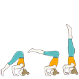 Headstand Pose Ii Scissors Legs Flow (Sirsasana Ii Scissors Pada ...