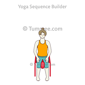 Hip Abductions Small Pilates Ball Seated Chair Levelup-Poses | Tummee.com