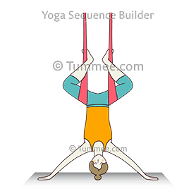 Inverted Butterfly Pose Arms Wide Floor Aerial (Viparita Baddha ...