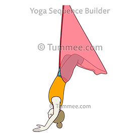 Inverted Pigeon Pose Butterfly Legs Aerial (Viparita Kapotasana Pada ...