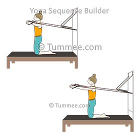 Kneeling Hug A Tree Exercise Pilates Reformer Tower Yoga| Yoga ...