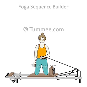 Kneeling Pose Forearm Internal Rotation Exercise Pilates Reformer Yoga ...