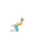 Kneeling Pose Rows Exercise Pilates Reformer Steps | Tummee.com