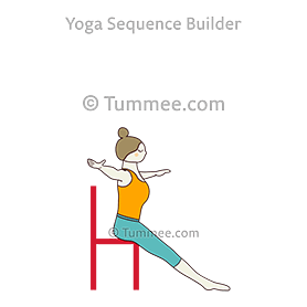 Lateral Stretch Pose Chair Preparatory-Poses | Tummee.com