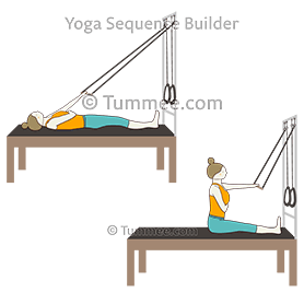 Lean Back One Arm Rows Exercise Pilates Tower Preparatory-Poses ...