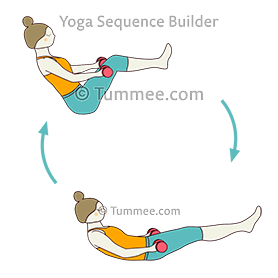 Lift And Lower Boat Exercise Weights Yoga (Lift And Lower Navasana ...