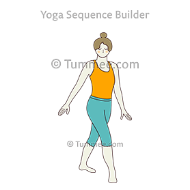 Lord Shiva Cycle Of Life Dance Pose Prep Arms Down (Tandavasana Prep ...