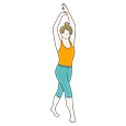 Lord Shiva Cycle Of Life Dance Pose Prep Arms Down (Tandavasana Prep ...