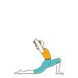 Revolved Low Lunge Pose Hand Sacrum Yoga(Parivrtta Anjaneyasana Hasta ...
