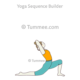 Low Lunge Pose Hands Behind Head Yoga(Anjaneyasana Hasta Sirsa)| Yoga ...