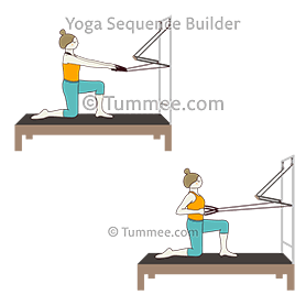 Kyynärpääaskellus Pilates-reformer-tornin variaatiot ...