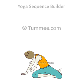 Mermaid Pose Thread The Needle Variation Yoga (Bharadvajasana Urdhva ...