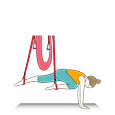 Flying Plank Pose Legs Trapeze Aerial (Flying Phalakasana Pada Trapeze ...