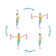 Mountain Pose Cactus Arms Revolved Chair Pose Flow Yoga (Tadasana ...