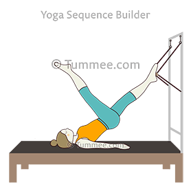 One Legged Bridge Exercise Pilates Reformer Tower Preparatory-Poses ...
