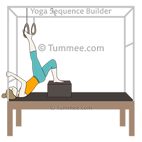 Raised Legs Pose Knees Bent Legs Wide Exercise Trapeze Table Relaxing ...