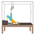 One Legged Bridge Pose Foot Hanged Trapeze Table (Eka Pada Setubandha ...